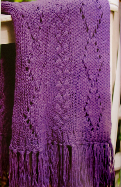 Ravelry: Cables and Lace Afghan pattern by Jacque Darragh