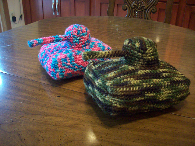 Ravelry: Crocheted Plush Tanks pattern by Haley haleys-hook