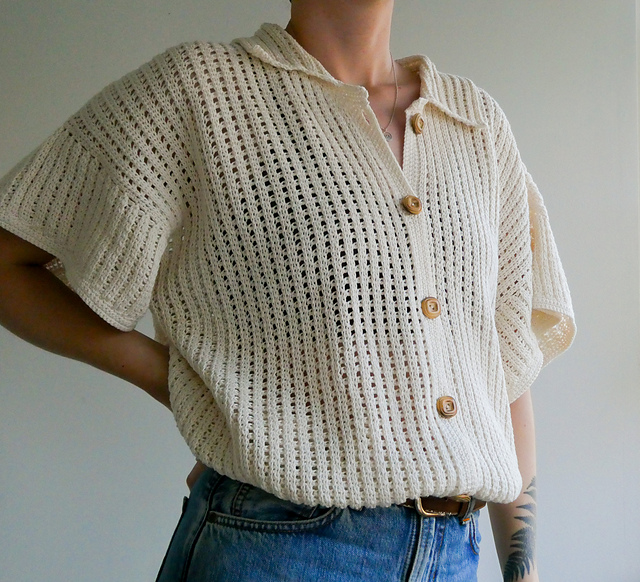 Ravelry: Jebel Button Up pattern by Handmade by Hanna Louise