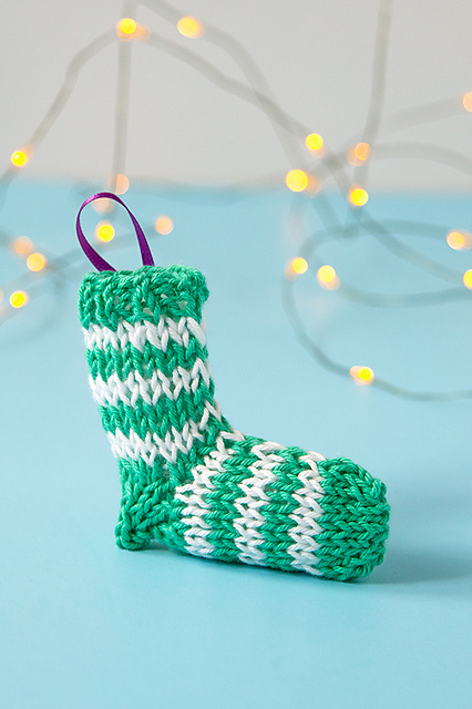 Ravelry: Stocking Ornament pattern by Heidi Gustad