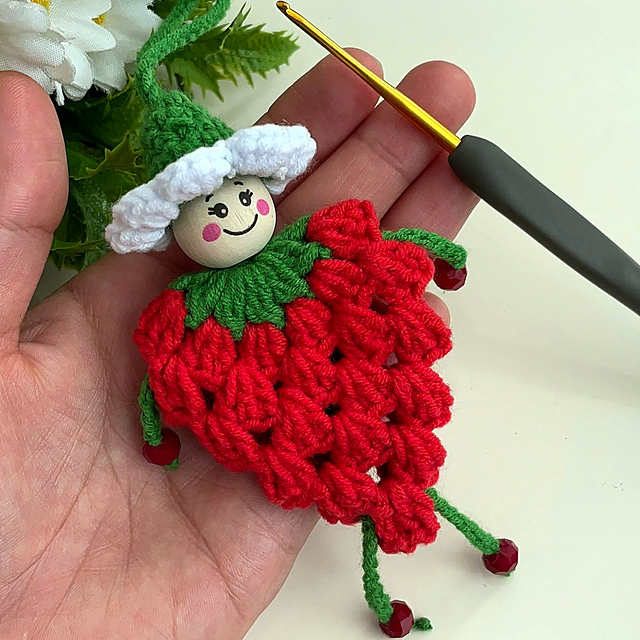 Ravelry: Strawberry Doll Charm pattern by Hand Trendy