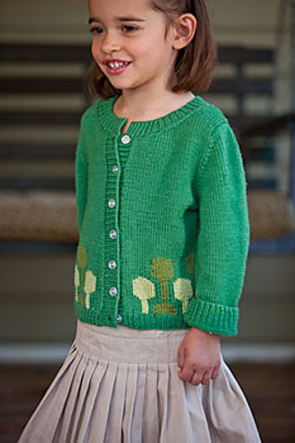 Ravelry: Tree Line Cardigan pattern by Hannah Fettig