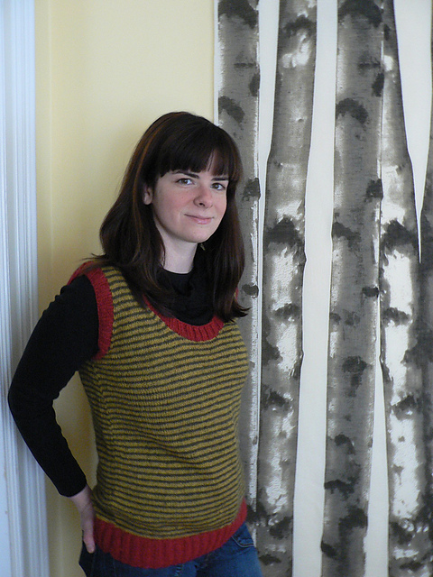 Ravelry: Olive Oil & Pomegranate Vest pattern by Hannah Fettig
