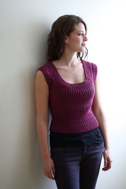 Ravelry: Ribbed Pullover Vest pattern by Hannah Fettig