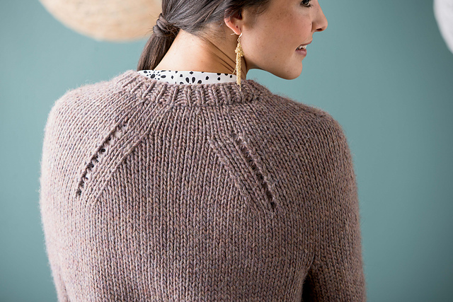 Ravelry: Shifted Eyelet Yoke Sweater pattern by Sachiko Burgin