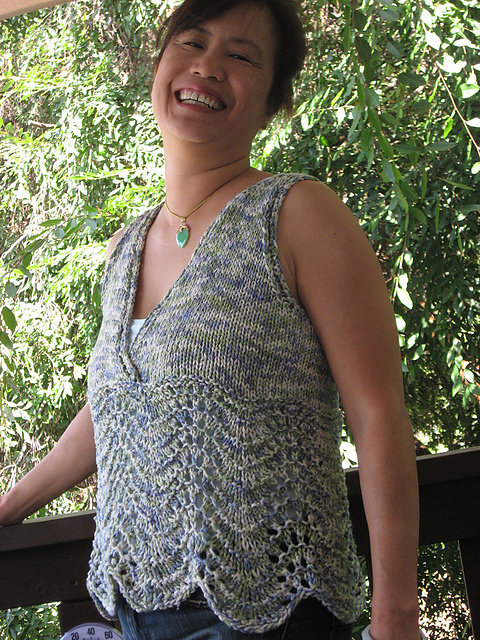 Ravelry: Ocean Waves Tank pattern by Kendyl Young