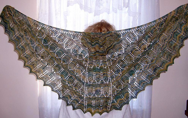 Ravelry: A Shawl for Jane pattern by Kathy Crowell