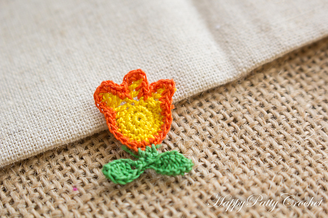 Ravelry: Mini Flat Tulip Flower pattern by Happy Patty Crochet