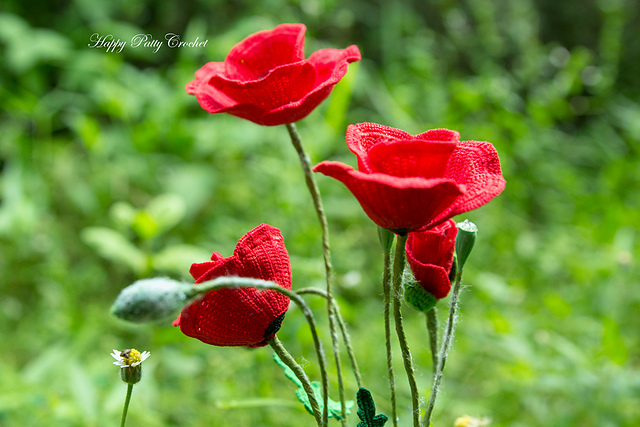Ravelry: Poppy Flower pattern by Happy Patty Crochet