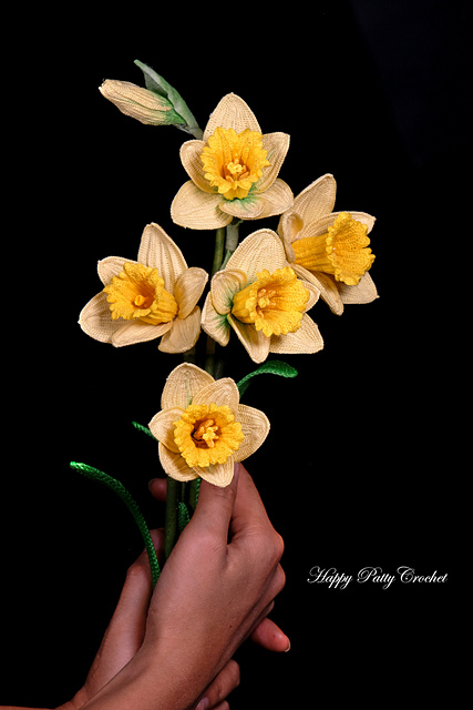 Ravelry: Trumpet Daffodil Flower pattern by Happy Patty Crochet