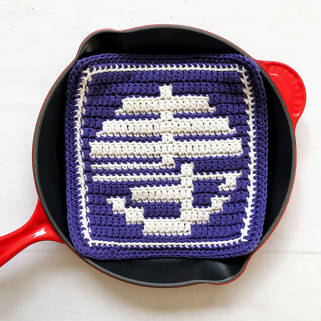 Ravelry: Shou (Longevity) CHN Trivet pattern by Ana Yang