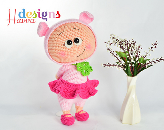 Ravelry: Bonnie With Pig Costume pattern by Havva Karaman