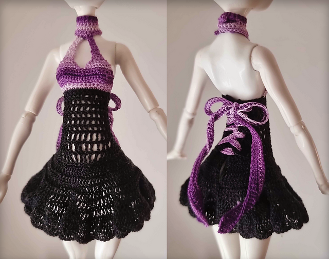 Ravelry: Monster High Halter Dress (G1) pattern by Hayny Diaz