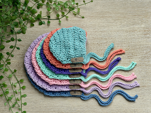 Ravelry: Wavy Ridges Bonnet pattern by Kelly Lonergan