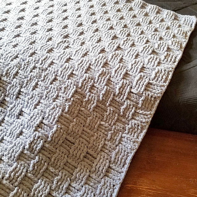 Ravelry: Chunky Basketweave Blanket pattern by Michele Webb