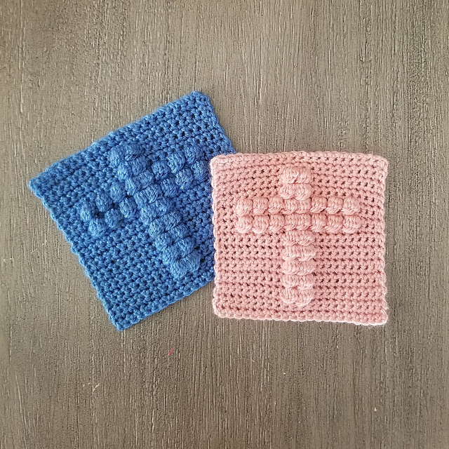 Ravelry: Cross Bobble Afghan Square pattern by Michele Webb