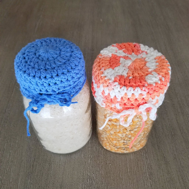 Ravelry: Jar Lid Covers pattern by Michele Webb