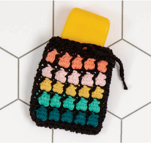 Ravelry: Bobble Soap Sack pattern by Heather Mann