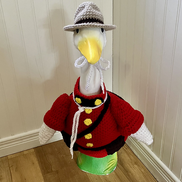 Ravelry: Mountie Porch Goose Outfit pattern by Silly Goose Crocheted ...