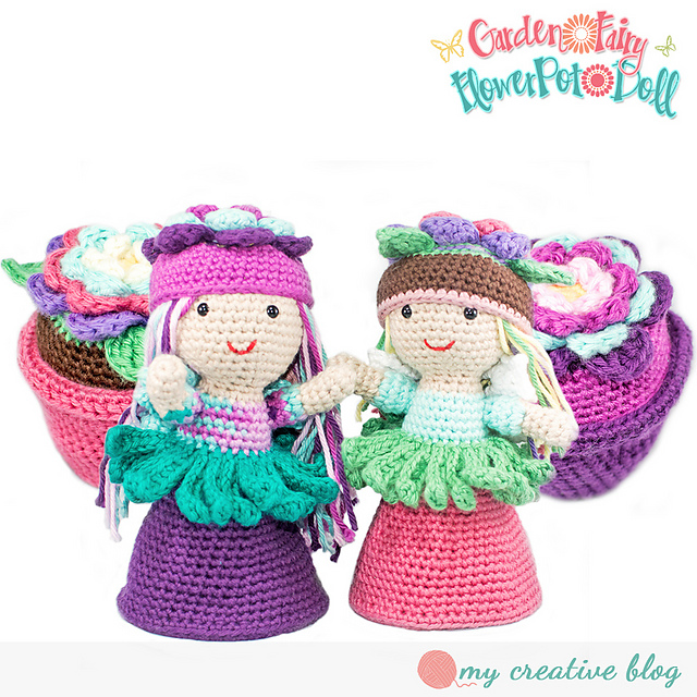 Ravelry: Garden Fairy Flower Pot Doll pattern by The Ginger Hooker