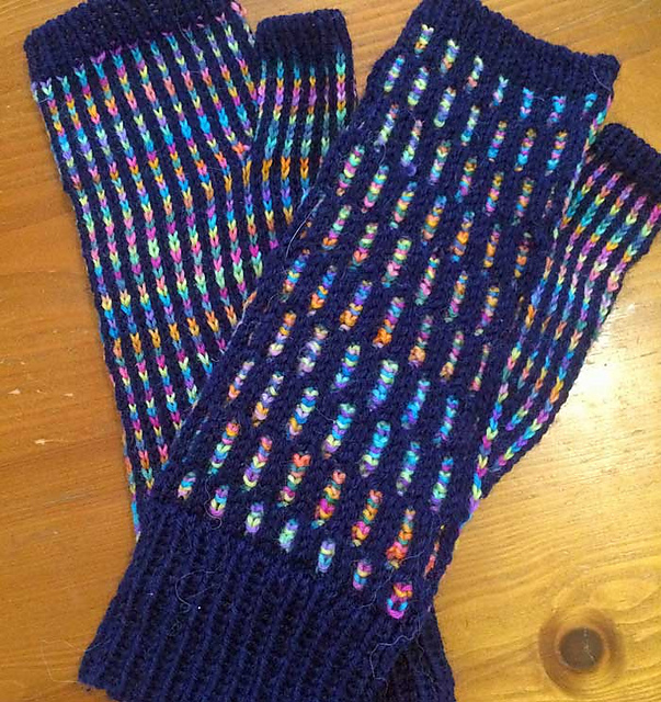 Ravelry: Twisted Lattice Mittens pattern by Heathermaid