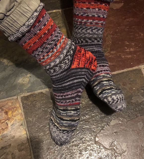 Ravelry: Bubble and Squeak Scrappy Socks pattern by Heathermaid