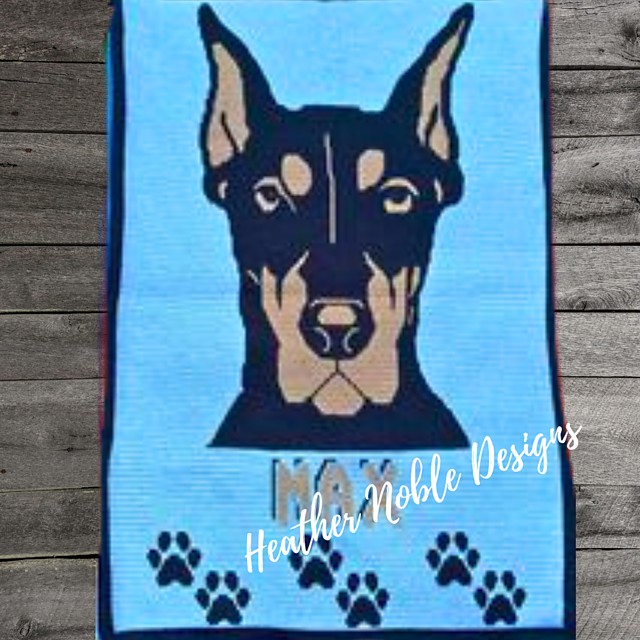 Ravelry: Doberman Blanket pattern by Heather Noble