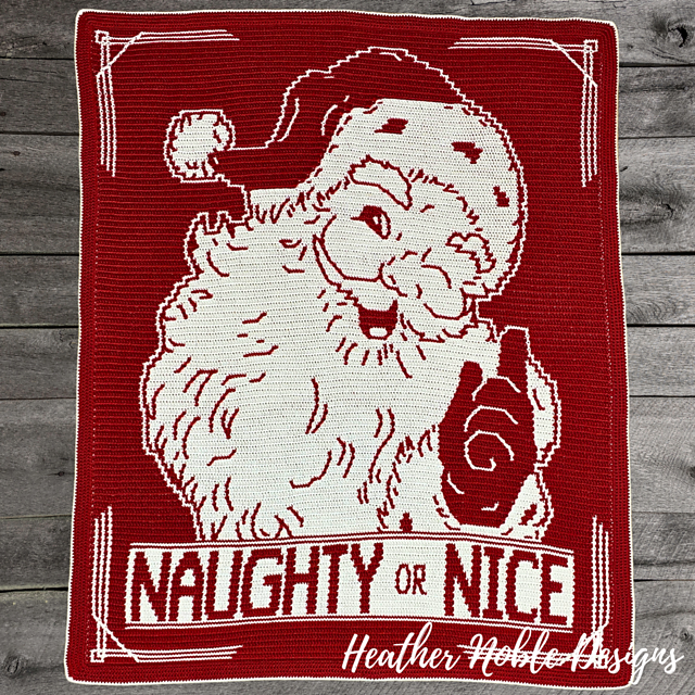 Ravelry: Naughty or Nice Blanket pattern by Heather Noble