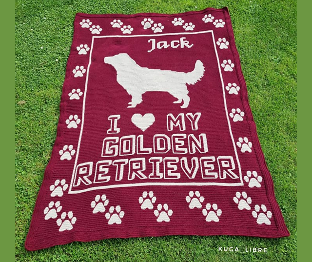 Ravelry: Golden Retriever Blanket pattern by Heather Noble