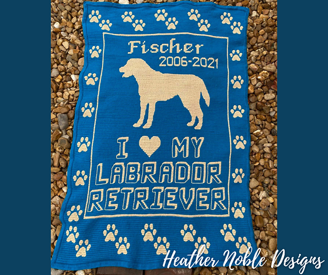 Ravelry: Labrador Retriever Blanket pattern by Heather Noble