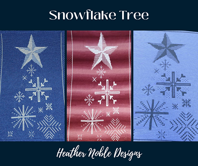 Ravelry: Snowflake Christmas Tree Throw pattern by Heather Noble