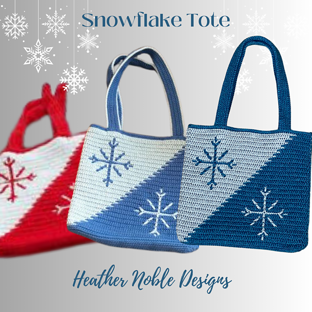 Ravelry: Snowflake Tote pattern by Heather Noble