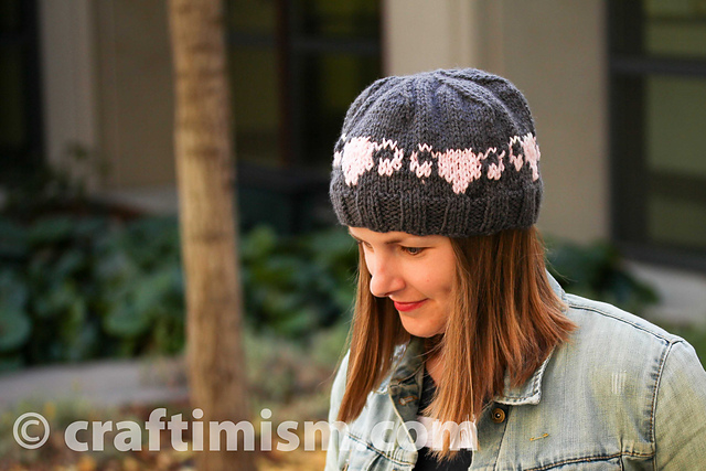 Ravelry: Uterus Patterned Knit Hat pattern by Heidi Arjes