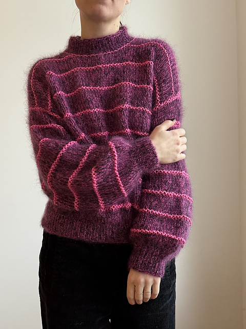 Ravelry: Plum Line Sweater pattern by Helena Wieser