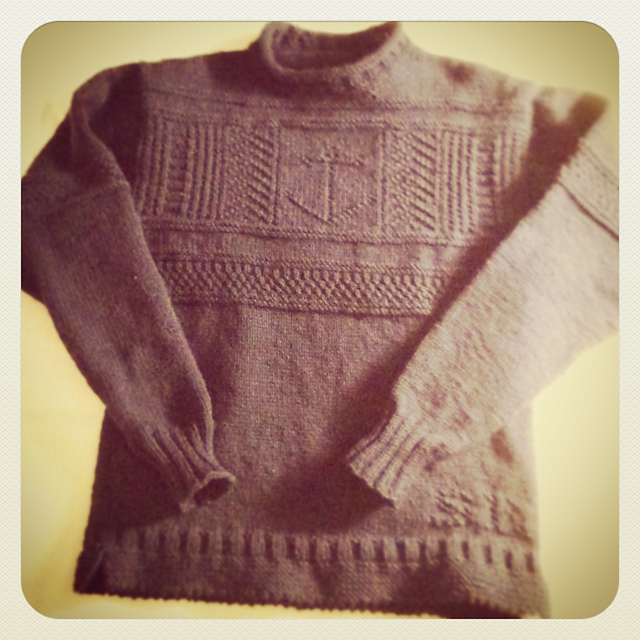 Ravelry: Herringbone and Anchor Gansey Chart pattern by Ned Renfield