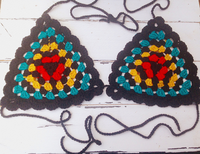 Ravelry: Triangle Bikini Top pattern by Carrie M Chambers