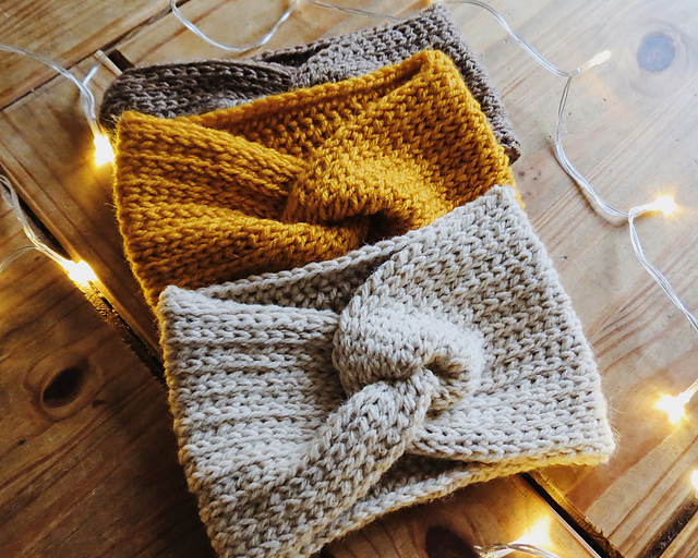 Ravelry: Twisted Ear Warmer pattern by Carrie M Chambers