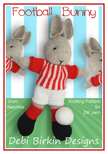 Ravelry: football bunny pattern by Debi Birkin