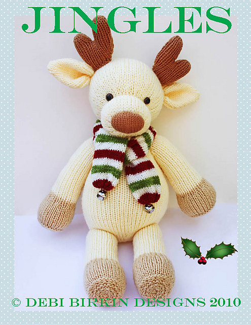 Ravelry: jingles reindeer pattern by Debi Birkin