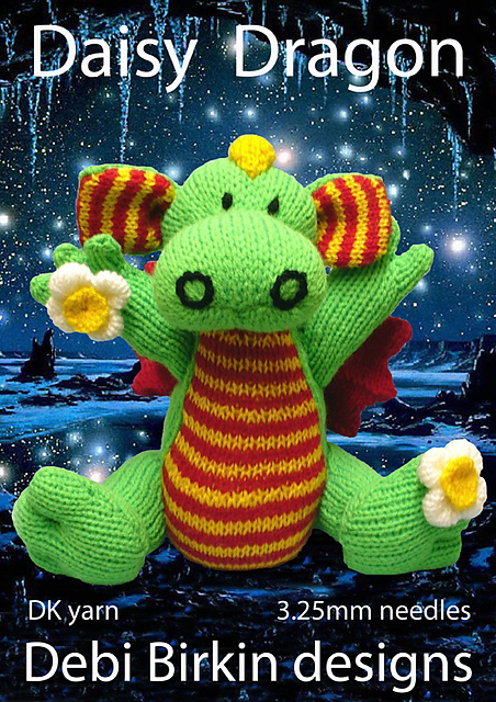Ravelry: Daisy Dragon pattern by Debi Birkin