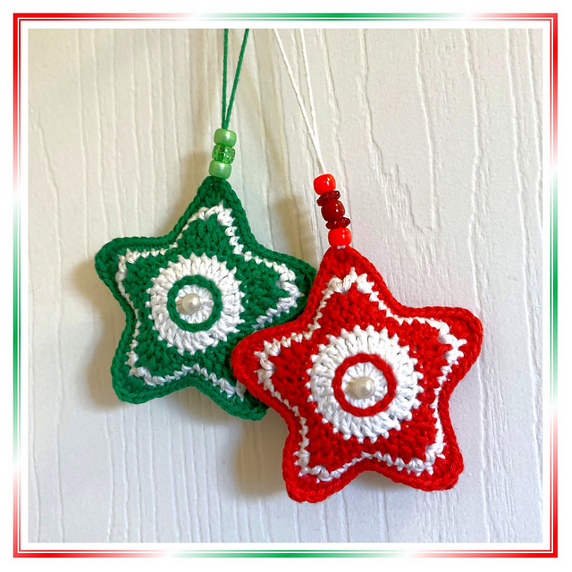 Ravelry: Christmas star bauble I pattern by Hila Lifshitz