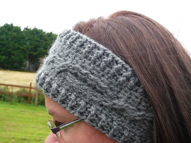 Ravelry: Cabled Earwarmers pattern by Hilary Lawrence