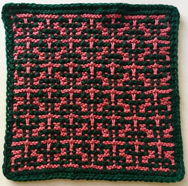 Ravelry: Dogwood Mosaic Knit Dishcloth pattern by Kelli Small