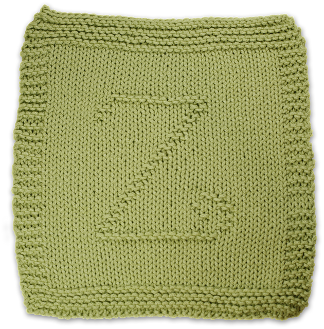 Ravelry: Monogrammed Dishcloth Letter Z pattern by Heather Kate