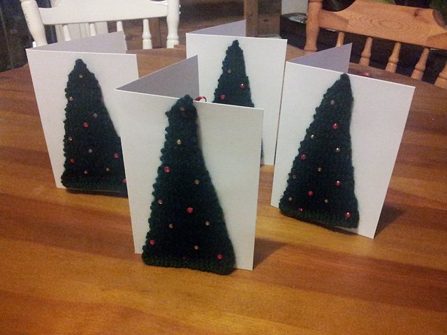 Ravelry: Christmas Tree Cards pattern by Helen Frost