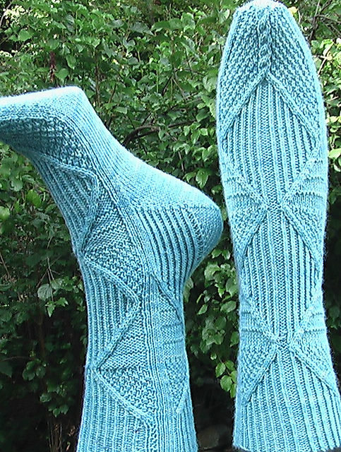 Ravelry: Geometry Socks pattern by Heidi Nick