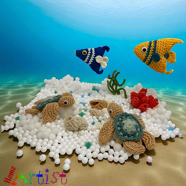 Ravelry: Aquarium Crochet SeaTurtle Fish pattern by Homeartist crochet