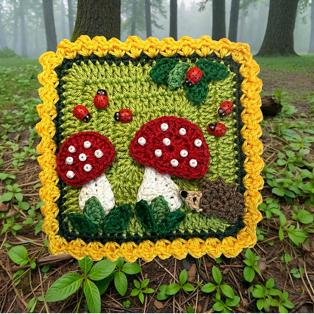Ravelry: Granny Square Mushroom Crochet pattern by Homeartist crochet