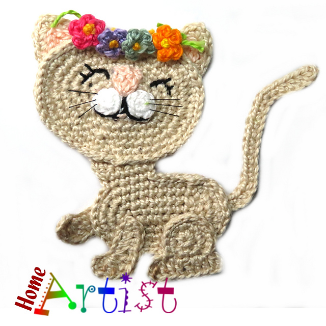 Ravelry: Cat Applique pattern by Homeartist crochet
