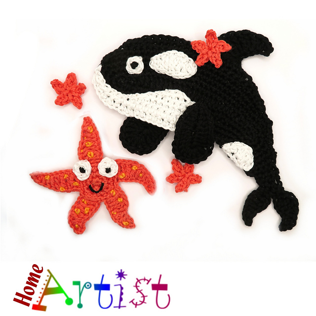 Ravelry: Whale Orca Applique pattern by Homeartist crochet